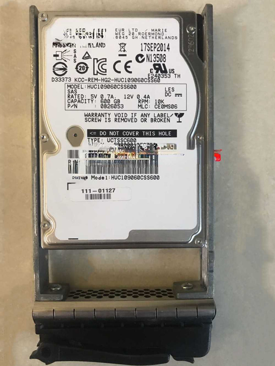 Netapp E-X4051B-R6 111-01127 600G 10K 2.5 SAS E2600 2700 Hard Drives F ...